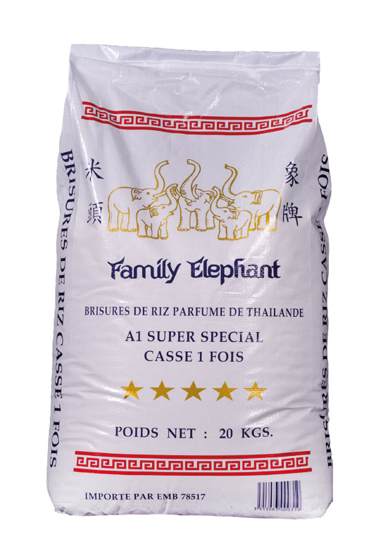 Brisures de Riz - Cassé 2 fois - Thaïlande - 20kg - Michel Côme